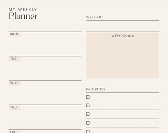 Customizable Planner Digital - Etsy