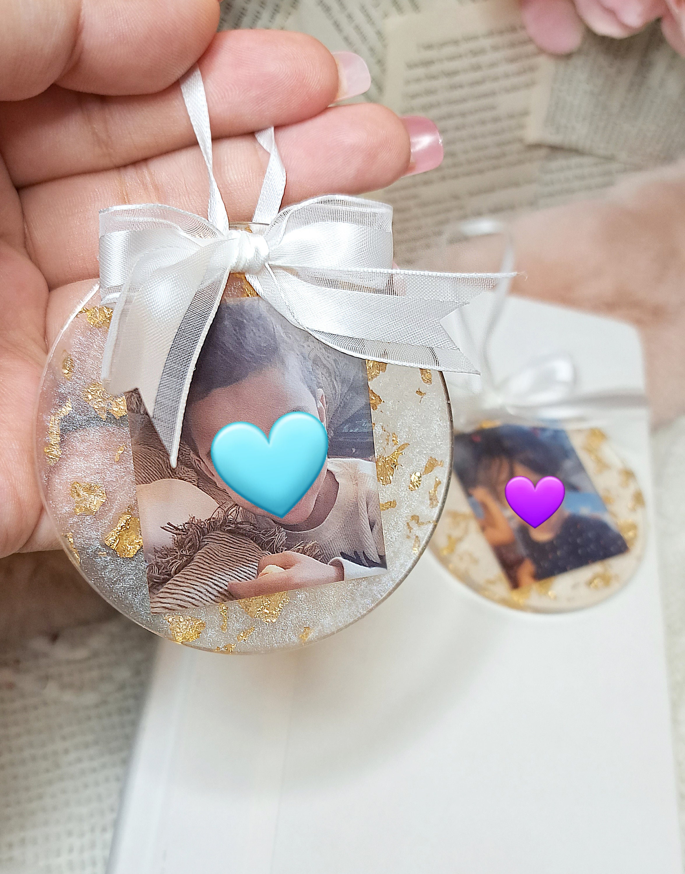 Iridescent Memory Ornaments | Personalized, Gift - Etsy