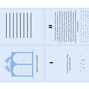 The 10 Commandments Memorization Flashcards - Etsy