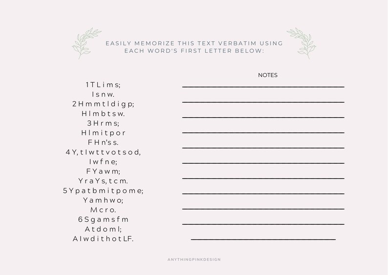 Memorize Scripture Verbatim Flashcards - Etsy