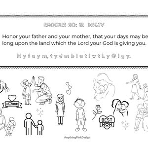 Children's Colouring Bible Verses With Speed Memorization - Etsy