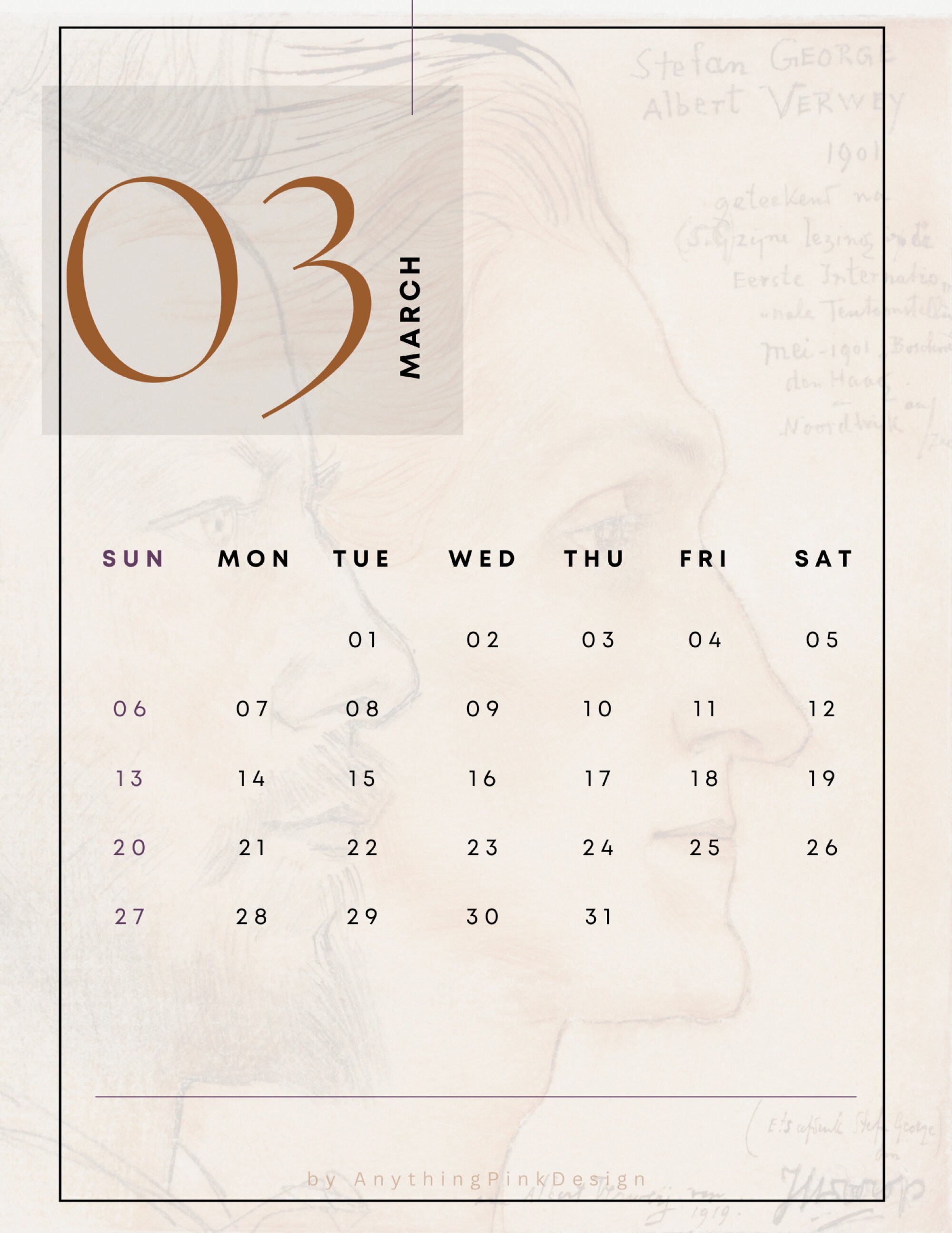 Downloadable and Printable 2023 Calendar Featuring the Art of Jan ...