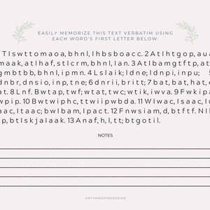 Memorize Scripture Verbatim Flashcards - Etsy