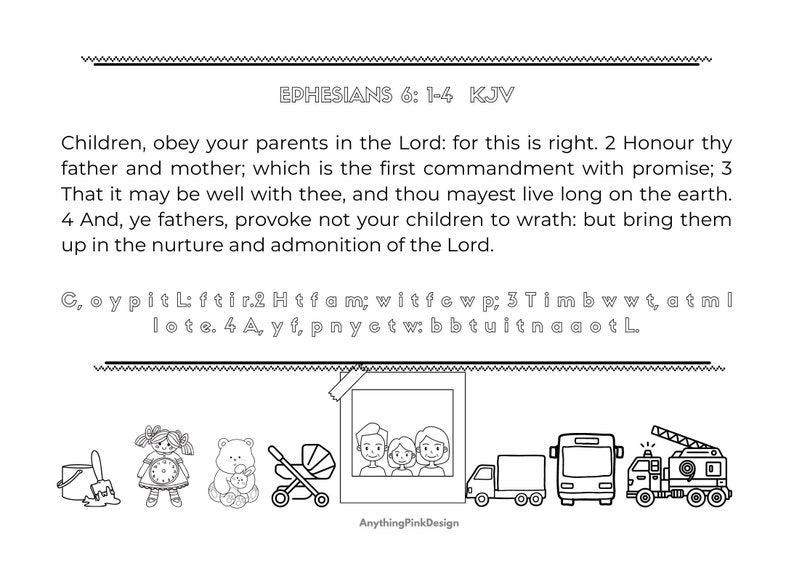 Children's Colouring Bible Verses With Speed Memorization - Etsy