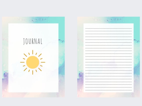 PDF Printable Minimalist Journal Printable Daily Diary - Etsy