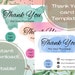Printable Editable Thank You Card Templates | Simple Thank You Card ...