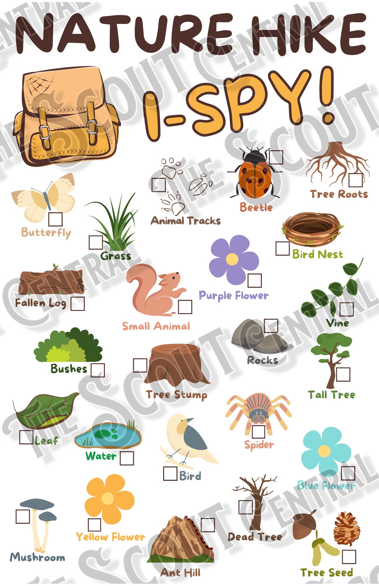 Nature Hike Games! 2 Printable Games - Etsy