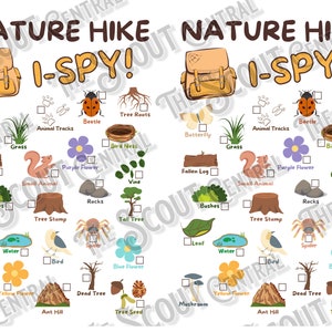 Nature Hike Games! 2 Printable Games - Etsy