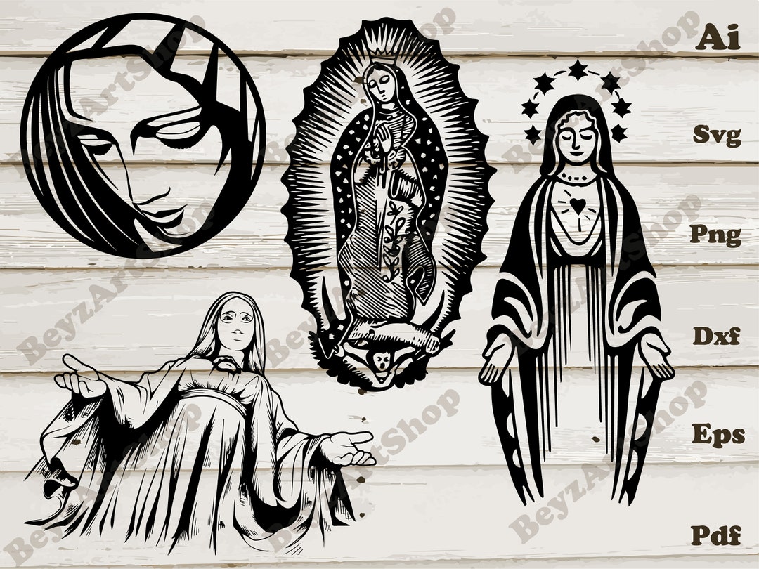 Virgen María SVG, Virgen María, María Madre de Jesús, Virgen de ...