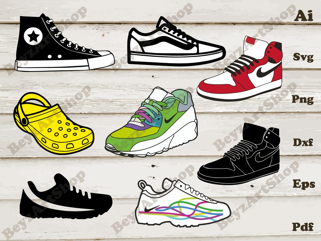 Shoes Svg Bundle Sneaker SVG Sneakers Shoes SVG Chucks - Etsy España