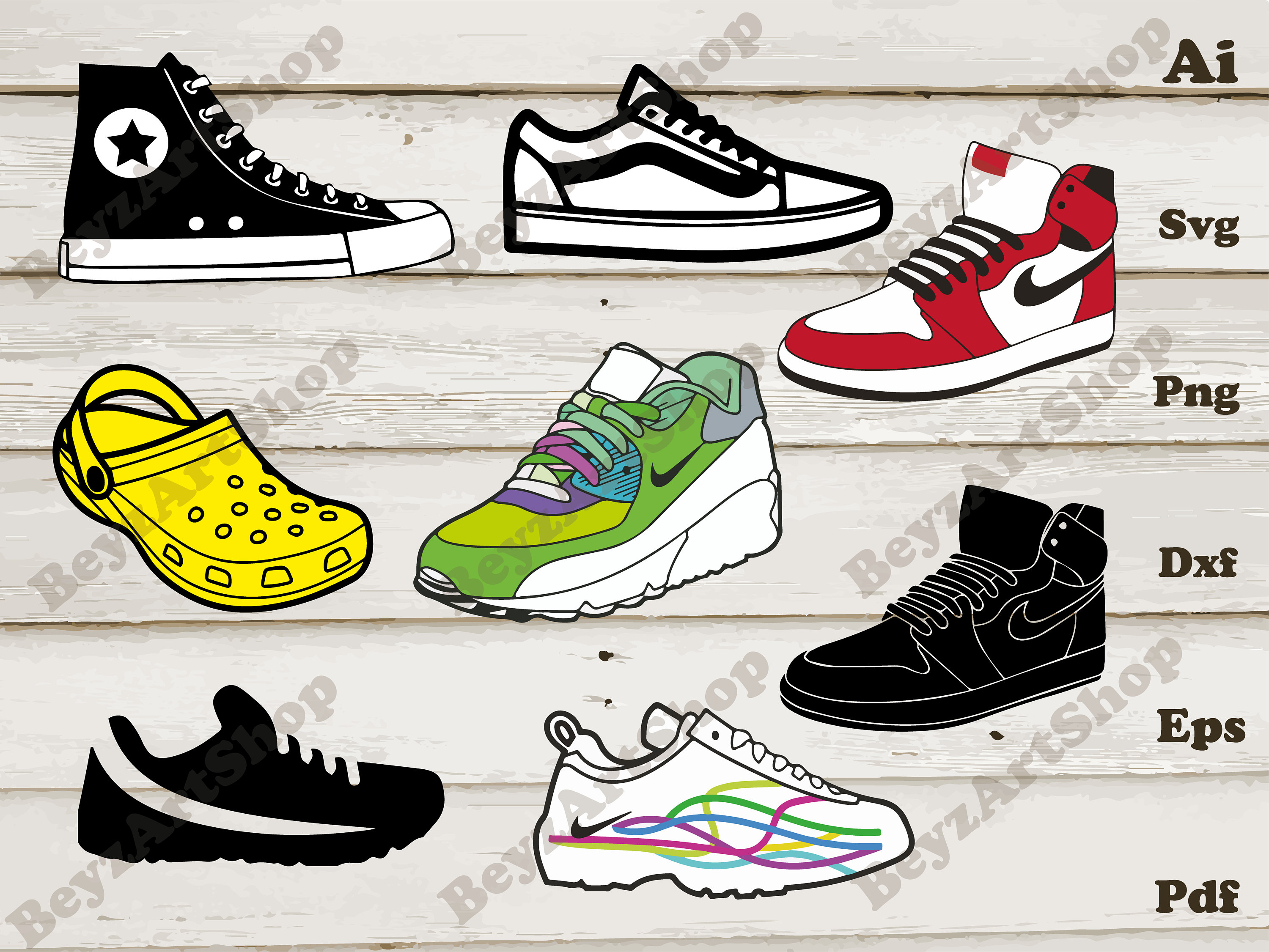 Drawings Of Nike Shoes
