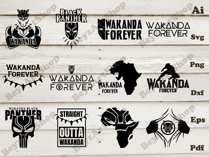 Wakanda Forever Svg Black Panther Svg Wakanda Font Svg Png - Etsy