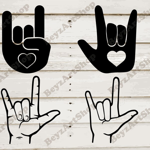 Asl I Love You Svg - Etsy
