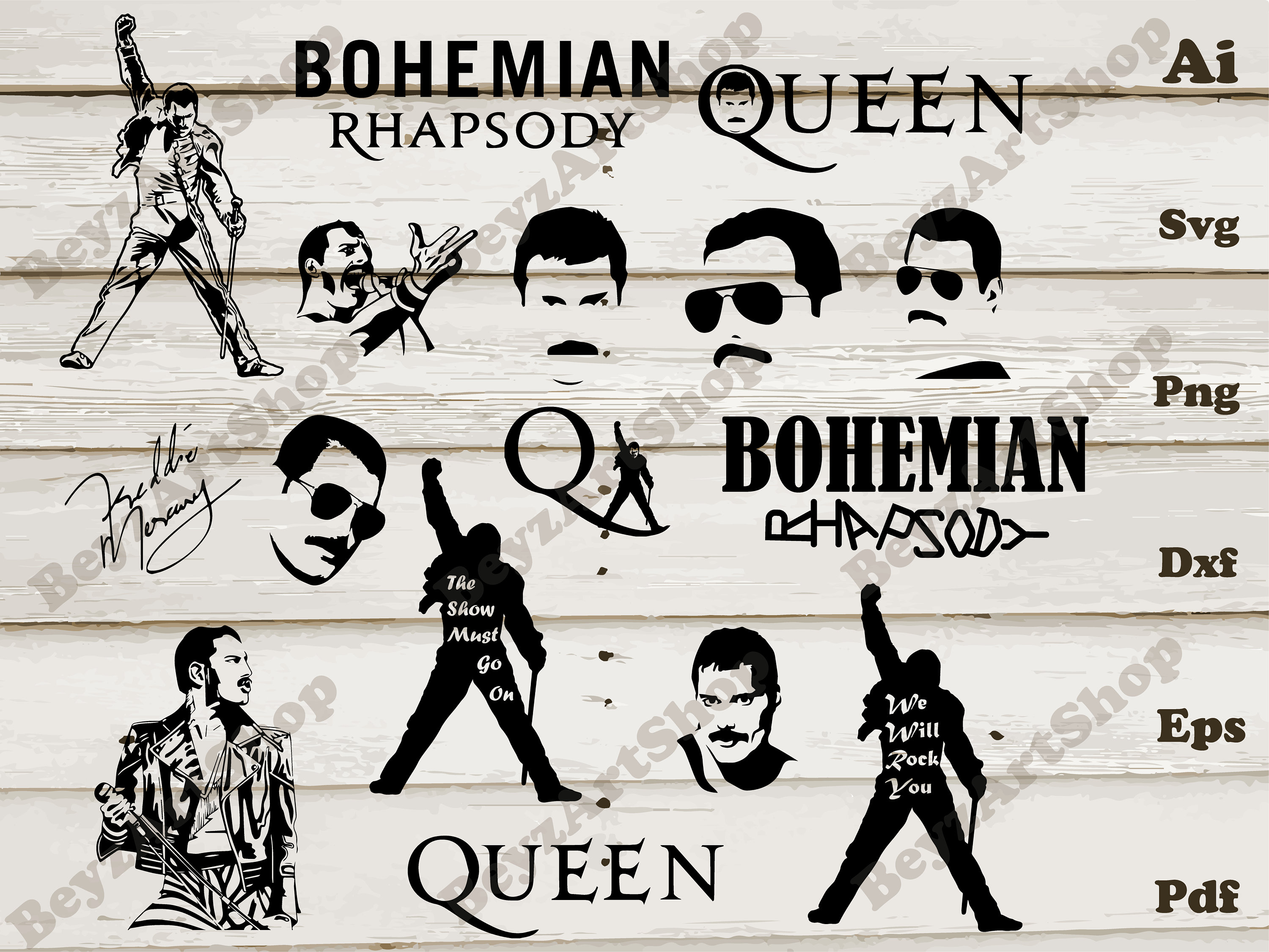 Queen Band Silhouette