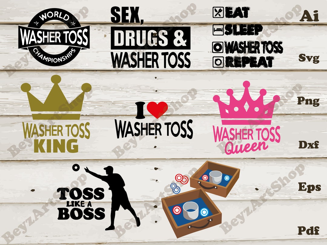 Washer Toss Svg Bundle Washer Toss Svg Washer Toss King Svg - Etsy