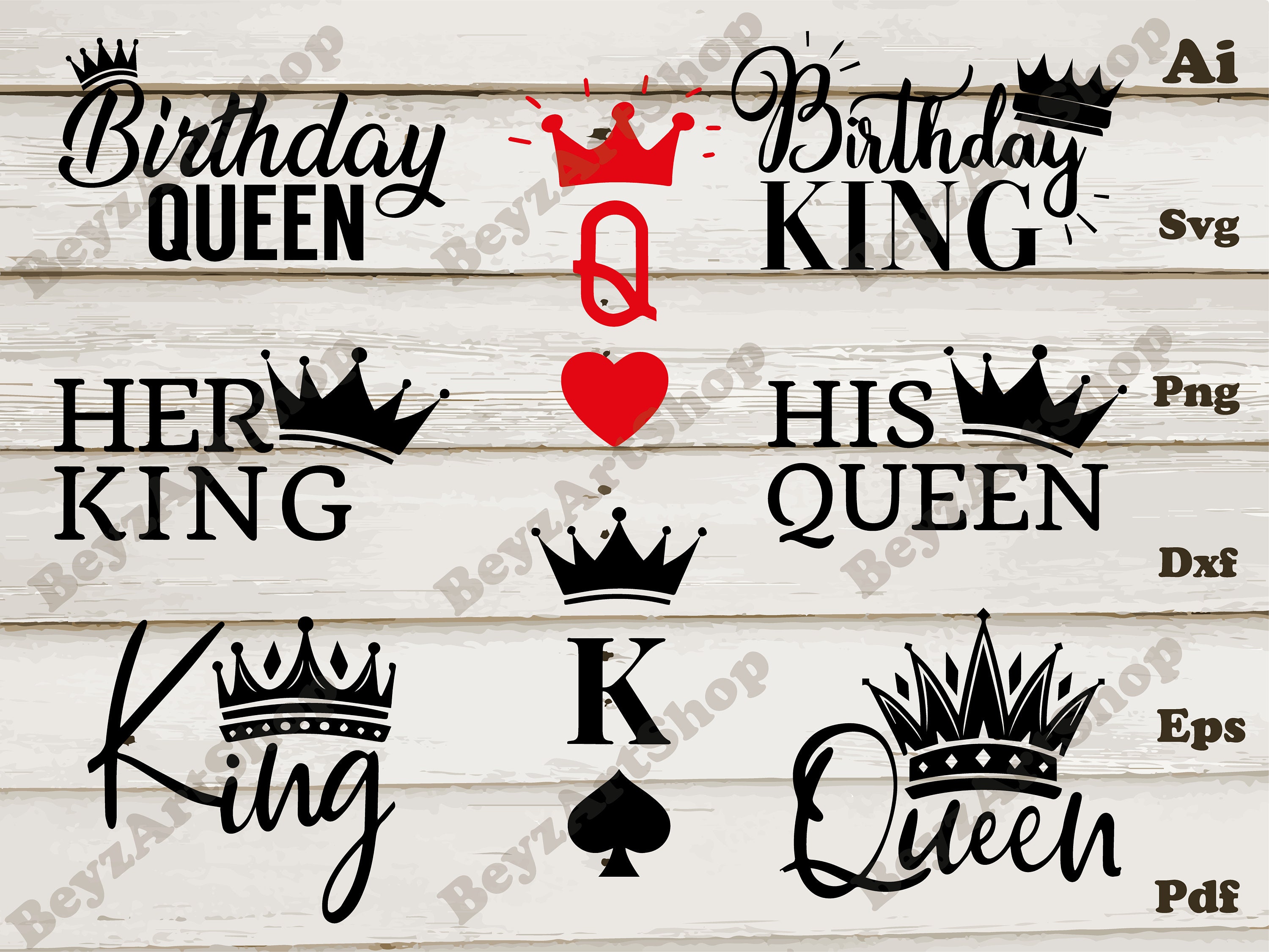 Reina y Rey SVG Rey Svg Reina Svg Su Rey Svg Su Reina Svg - Etsy España