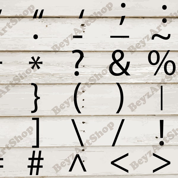 Punctuation Art - Etsy