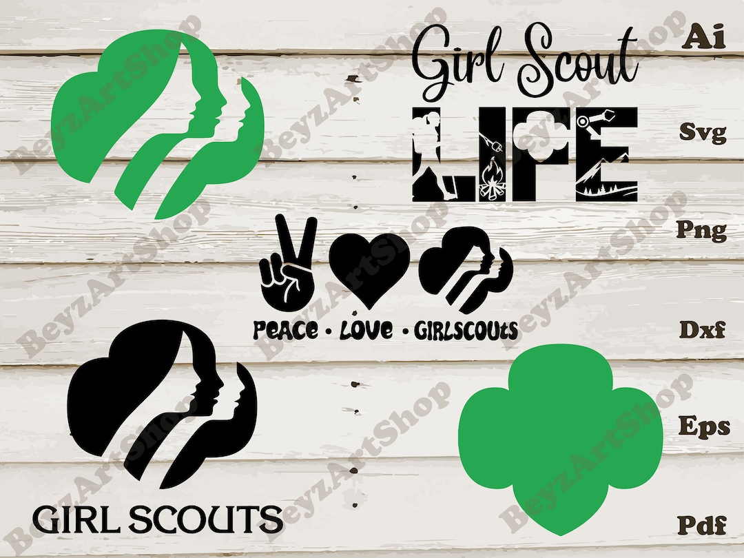Girl Scout Life Svg Scout Life Svg Peace Love Scout Svg Girl Scout