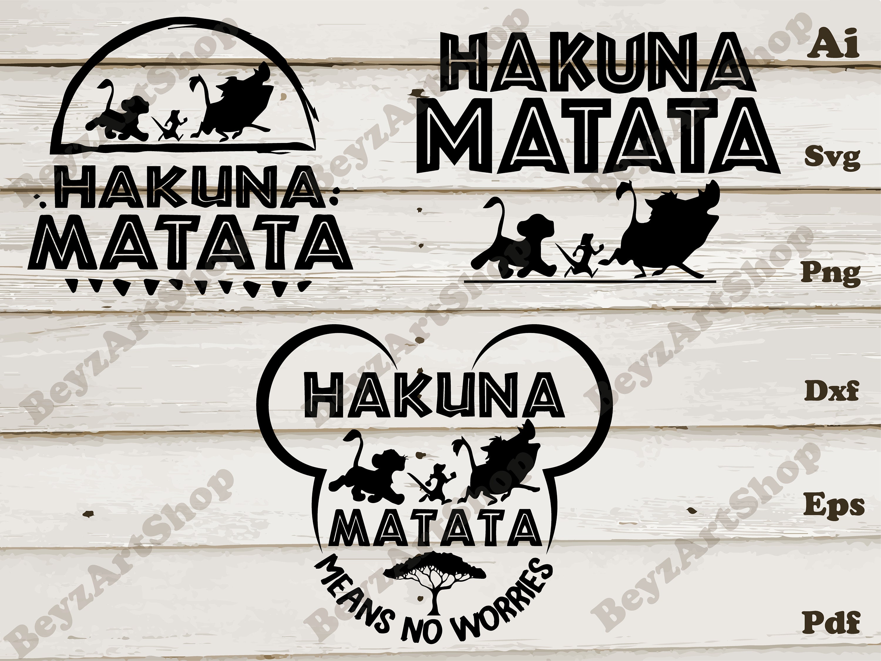Hakuna Matata Svg Bundle Hakuna Matata Svg Family Trip Svg - Etsy.de