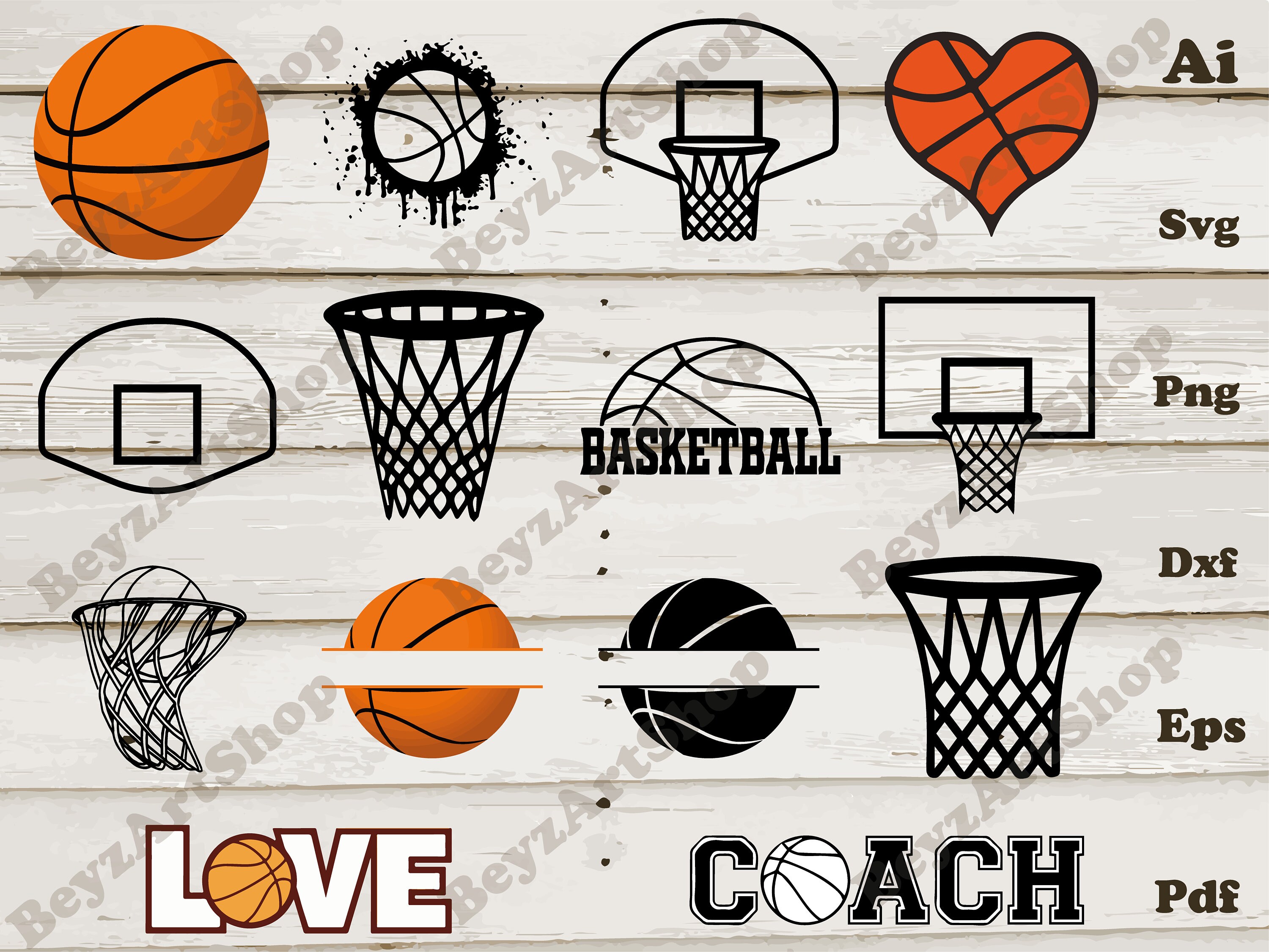 Basketball Svg Bundle, Basketball Svg, Basketball Hoop Svg, Hoop Svg ...