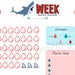 Period Tracker, Shark Week Tracker, Digital Download, Printable ...