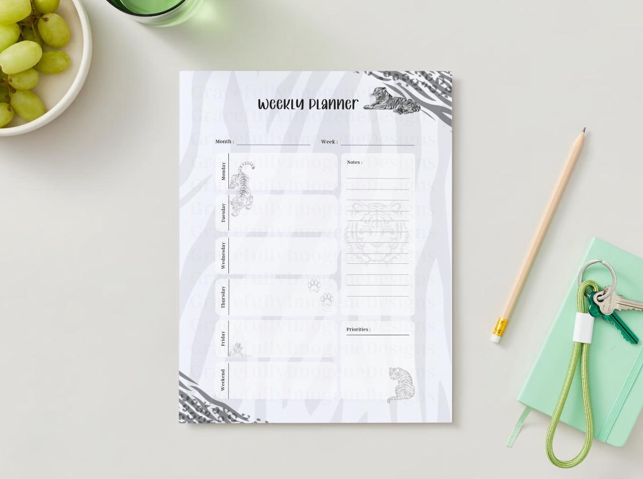 Goodnotes, Weekly Planner, Digital, Printable, Png File, Instant ...