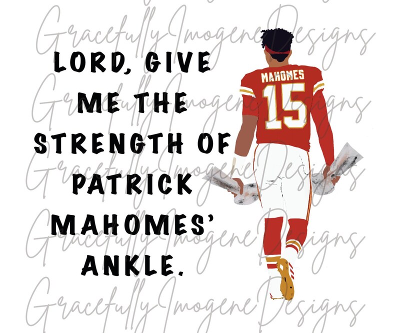 Patrick Mahomes, KC Chiefs, Super Bowl Champions, Dtf, Sublimation ...