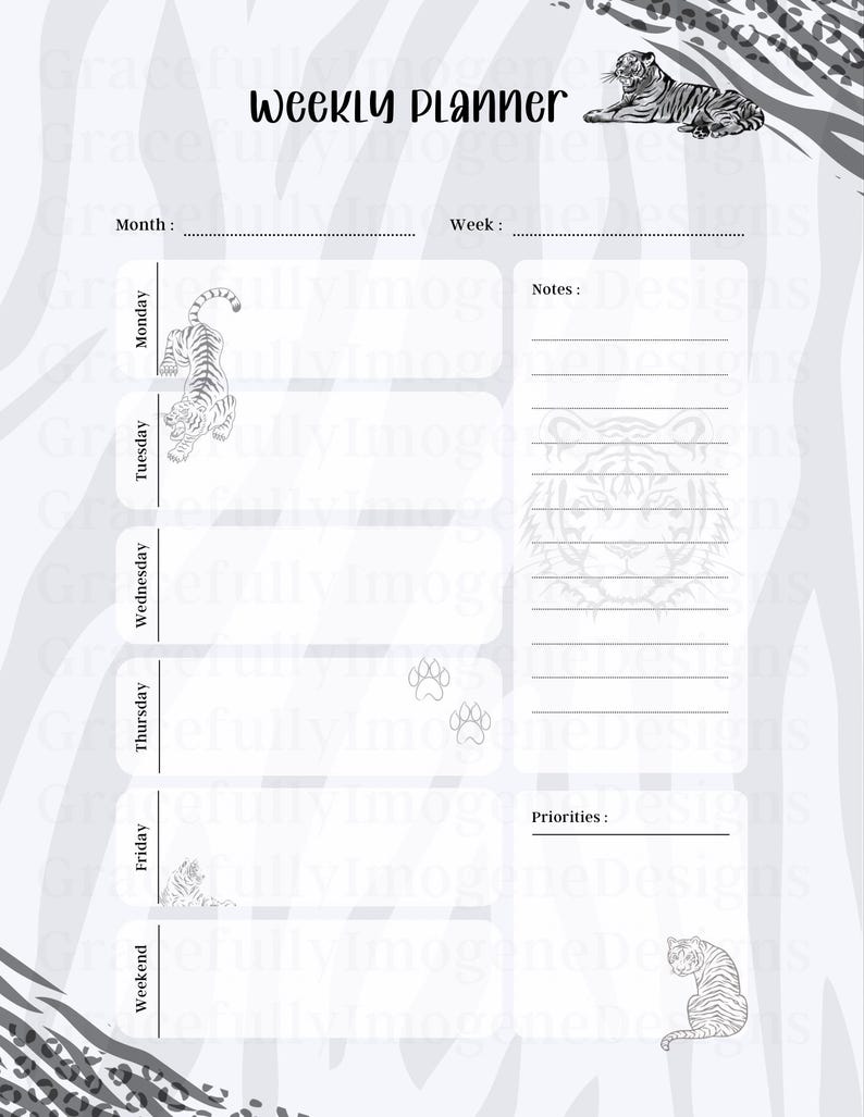 Goodnotes, Weekly Planner, Digital, Printable, Png File, Instant ...