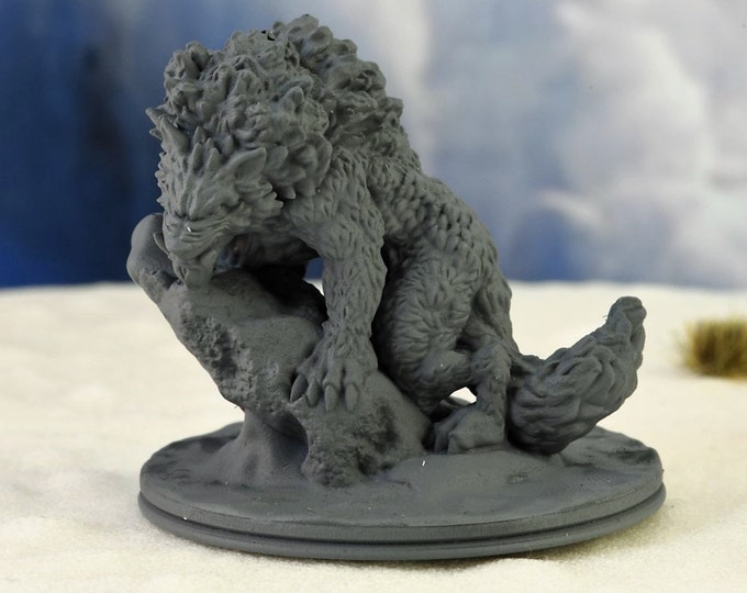 Wolf Large 28mm Resin Animal Miniatures | Minis | Pathfinder | RPG ...