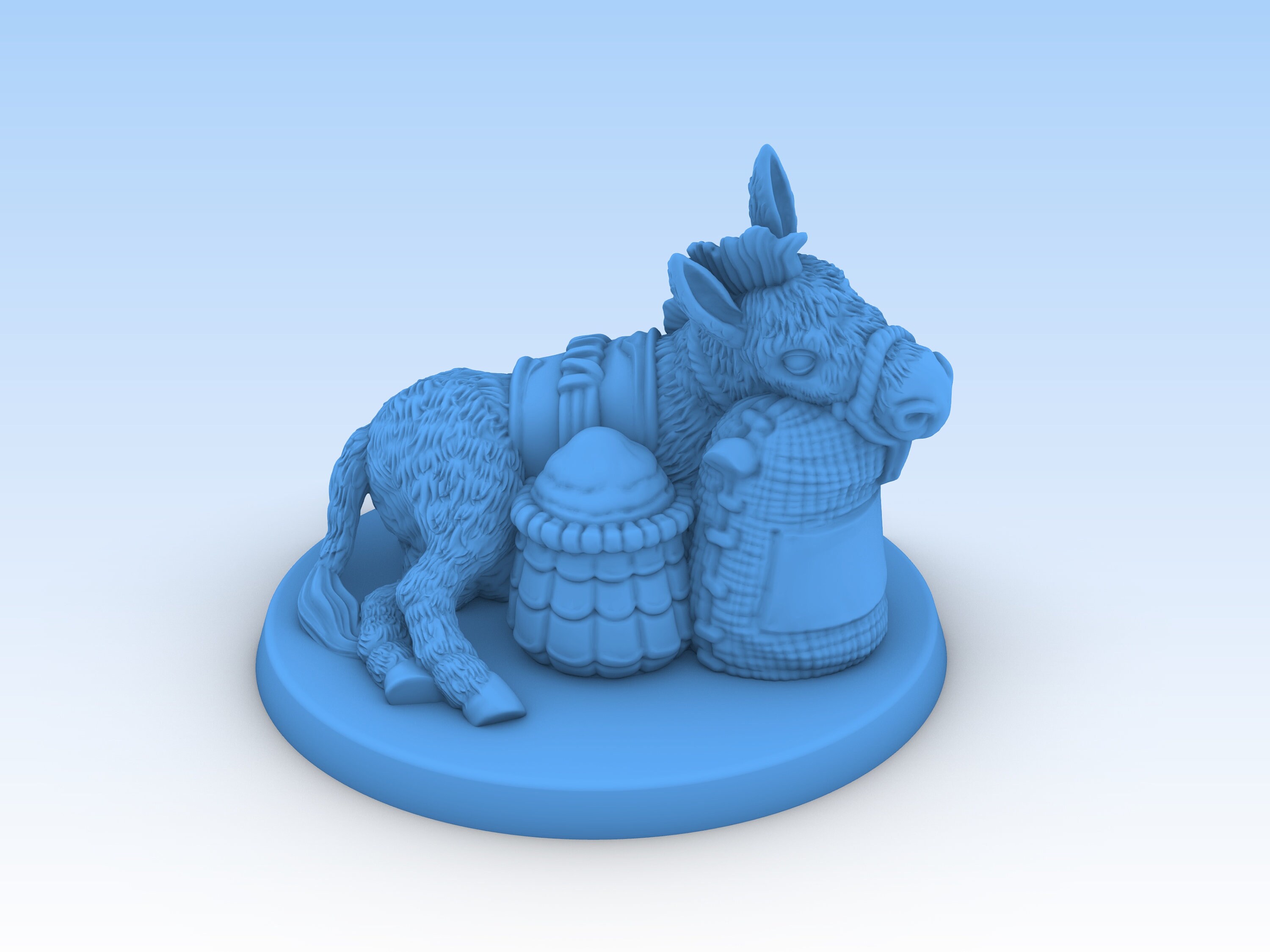 Donkey 28mm Resin Beast Miniatures Minis Pathfinder RPG Tabletop Dnd ...