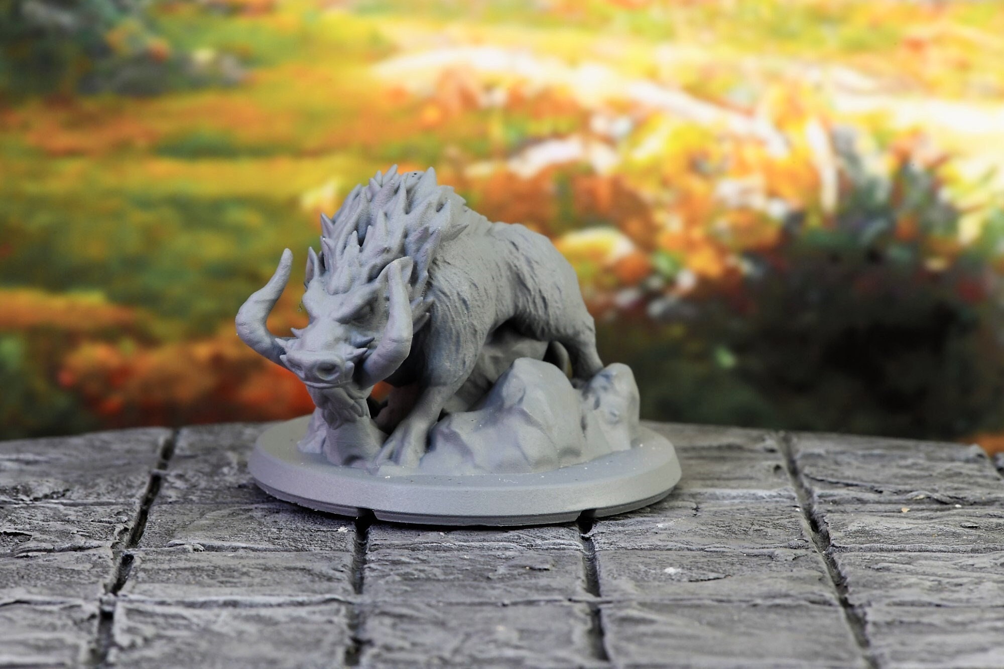 Dire Boar 28mm Resin Beast Creature Miniatures Minis Pathfinder RPG ...