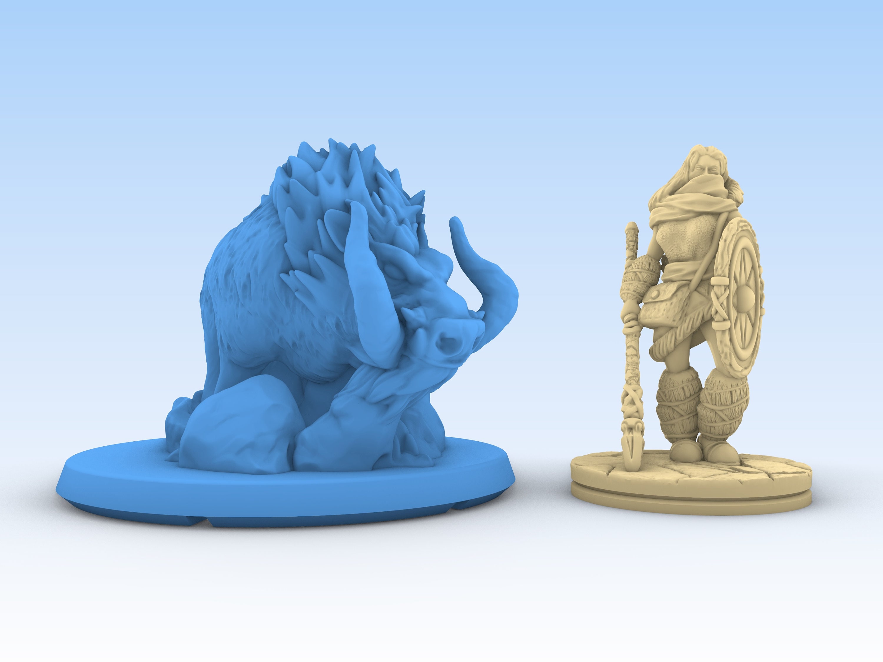 Dire Boar 28mm Resin Beast Creature Miniatures Minis Pathfinder RPG ...