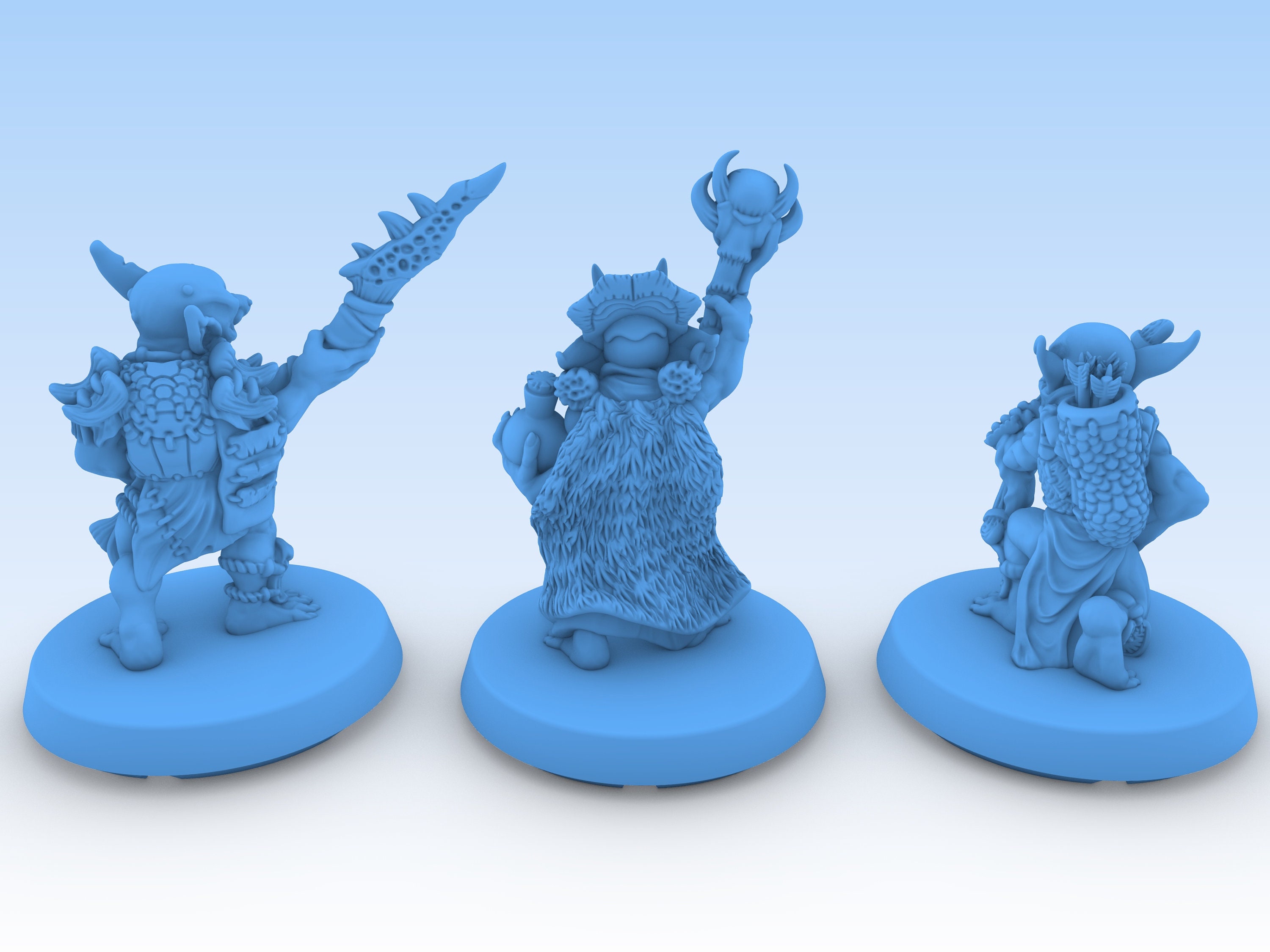 Goblins 28mm Resin Humanoid Monster Miniatures Minis Pathfinder RPG Tabletop Dnd Dungeons and ...