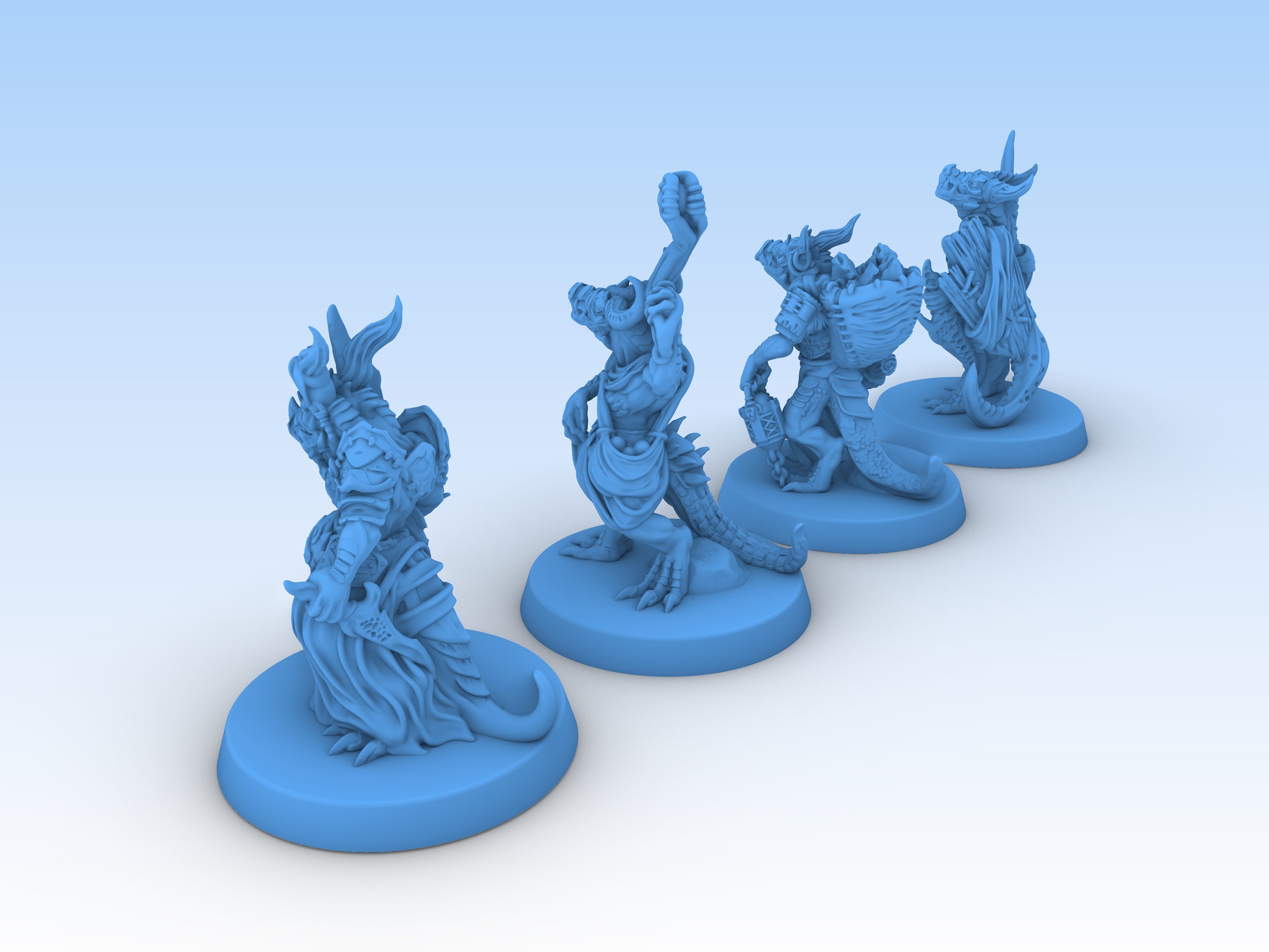 Kobolds 28mm Resin Draconic Humanoid Miniatures Minis Pathfinder RPG ...