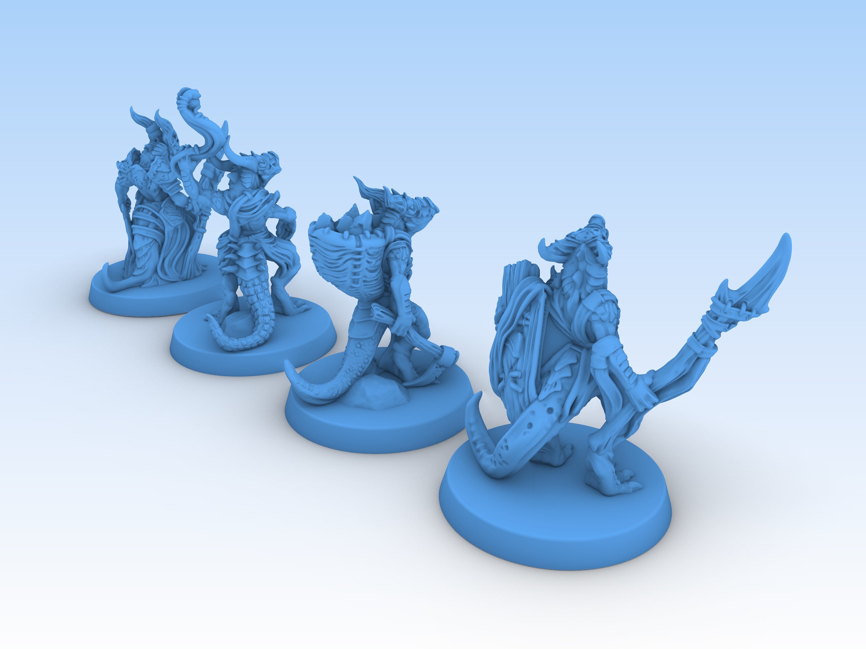 Kobolds 28mm Resin Draconic Humanoid Miniatures Minis Pathfinder RPG ...