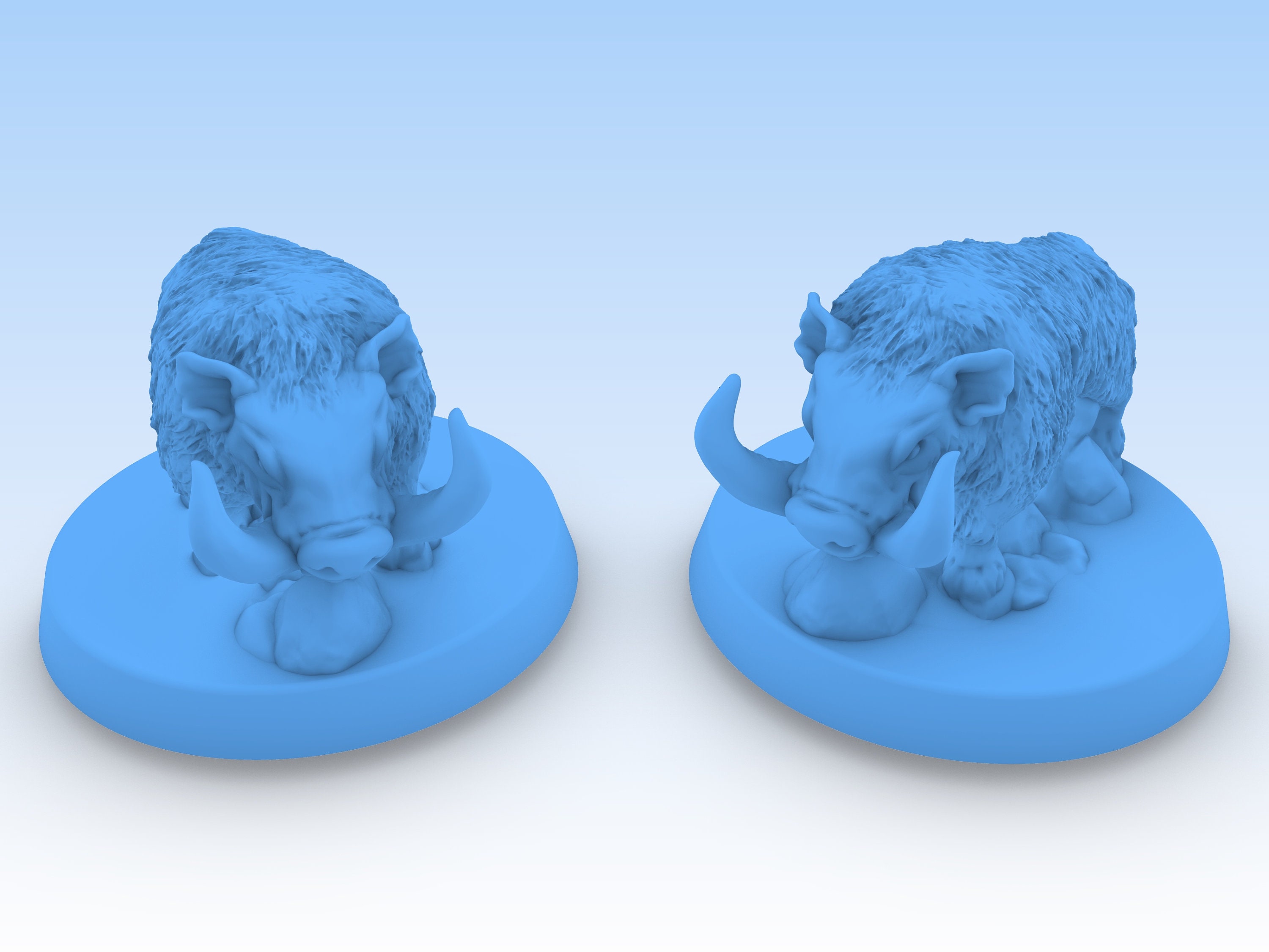 Boar 28mm Resin Beast Miniatures Minis Pathfinder RPG Tabletop Dnd ...