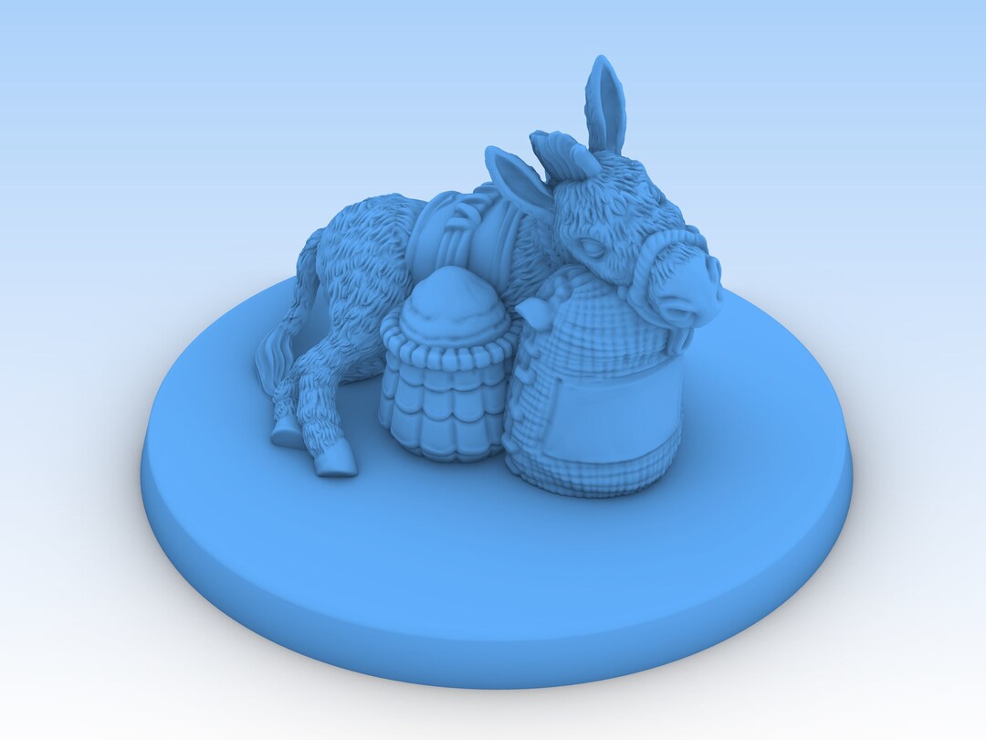 Donkey 28mm Resin Beast Miniatures Minis Pathfinder RPG - Etsy