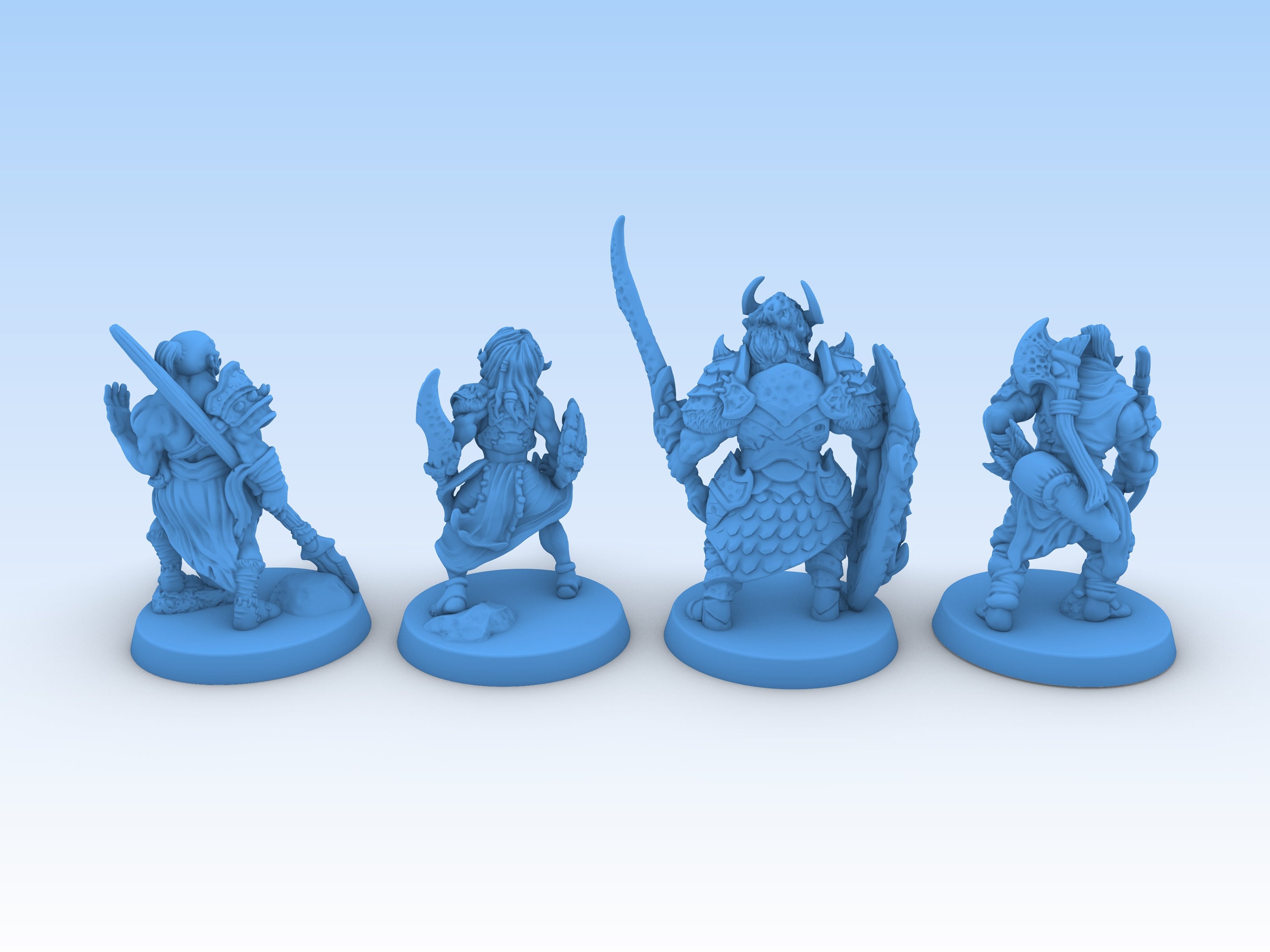 Orcs 28mm Resin NPC Humanoid Miniatures Minis Pathfinder RPG Tabletop ...