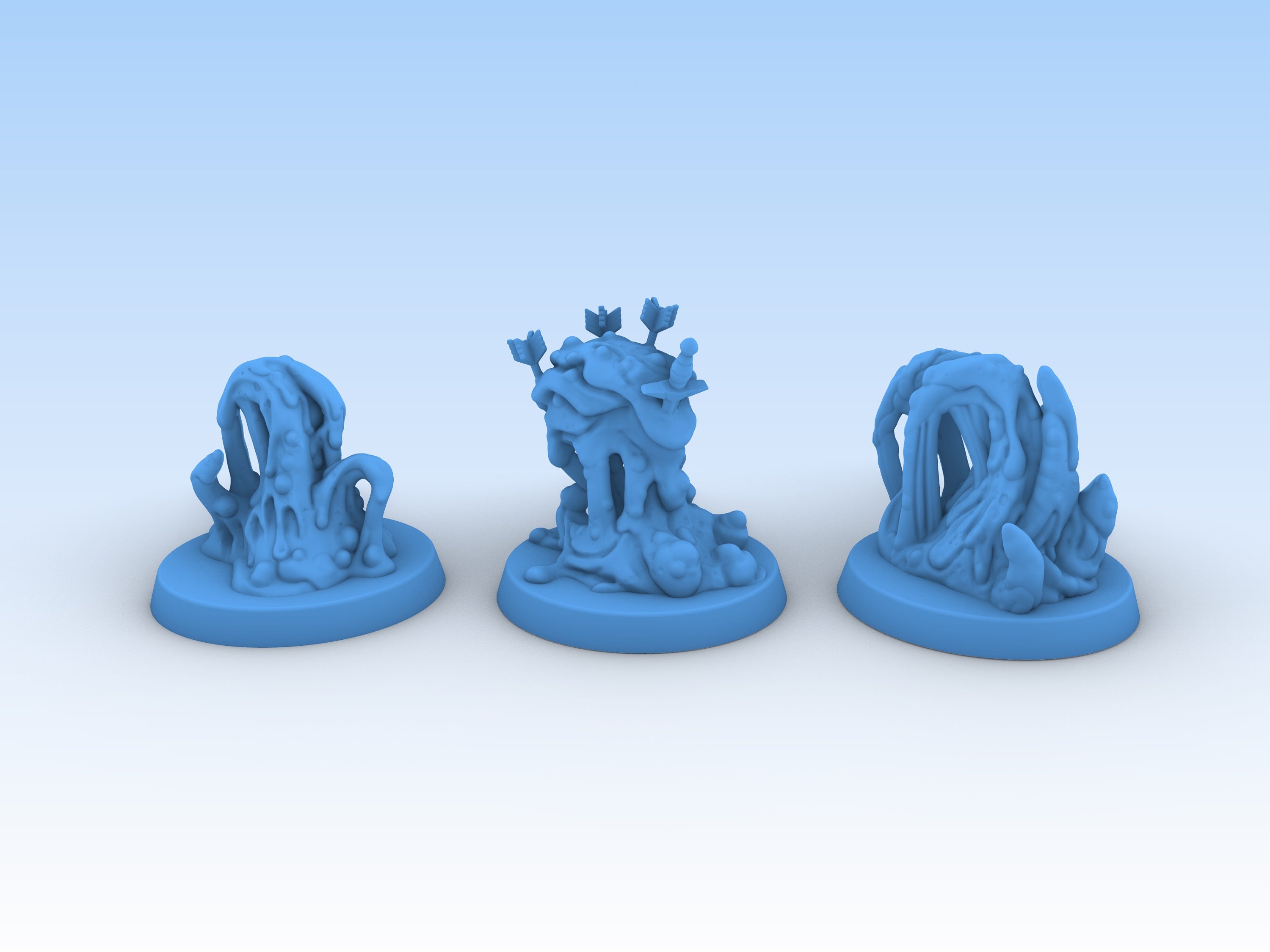 Ooze 28mm Resin Ooze Monster Miniatures Minis Pathfinder RPG Tabletop ...