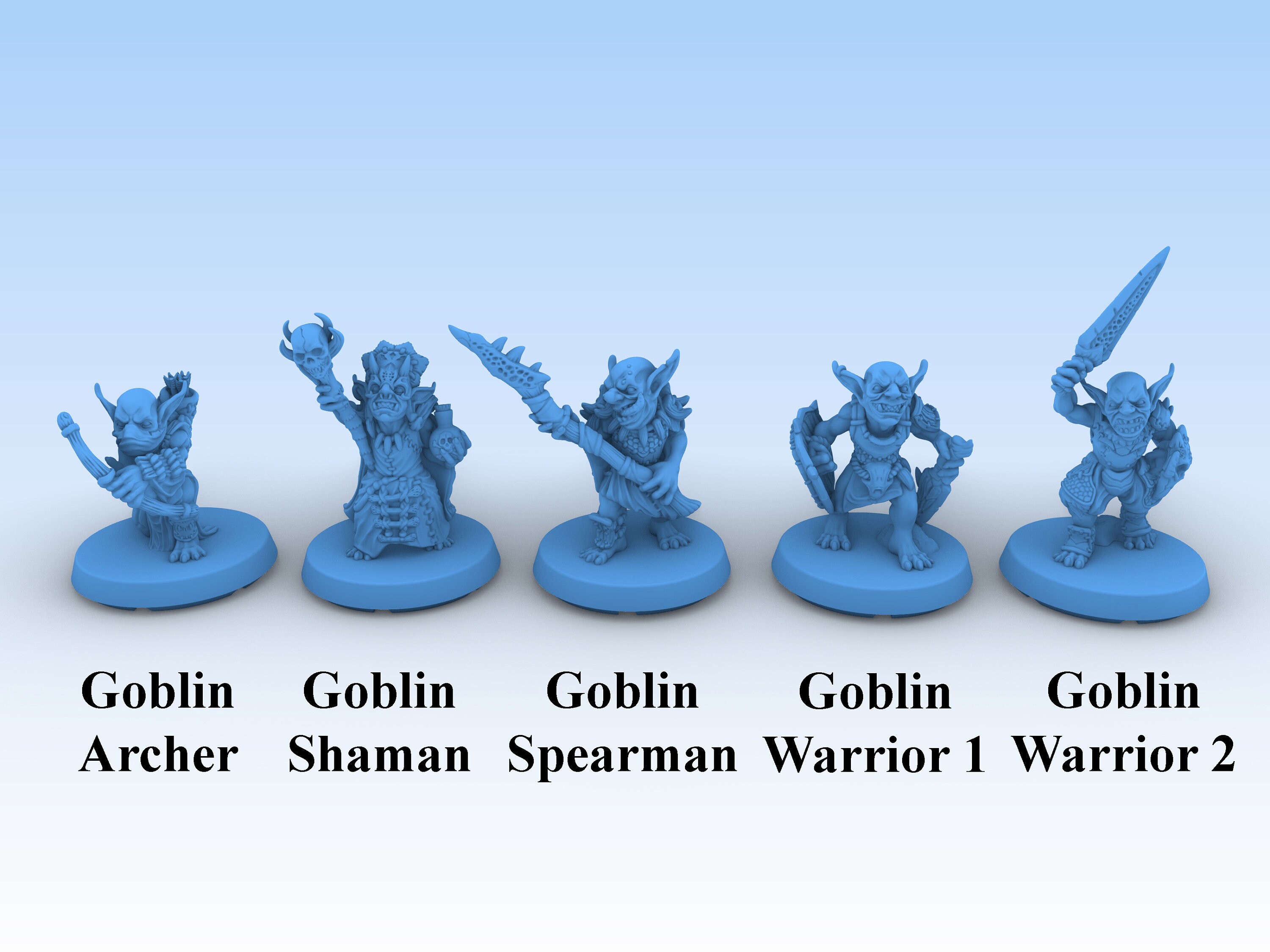 Goblins 28mm Resin Humanoid Monster Miniatures Minis Pathfinder RPG ...