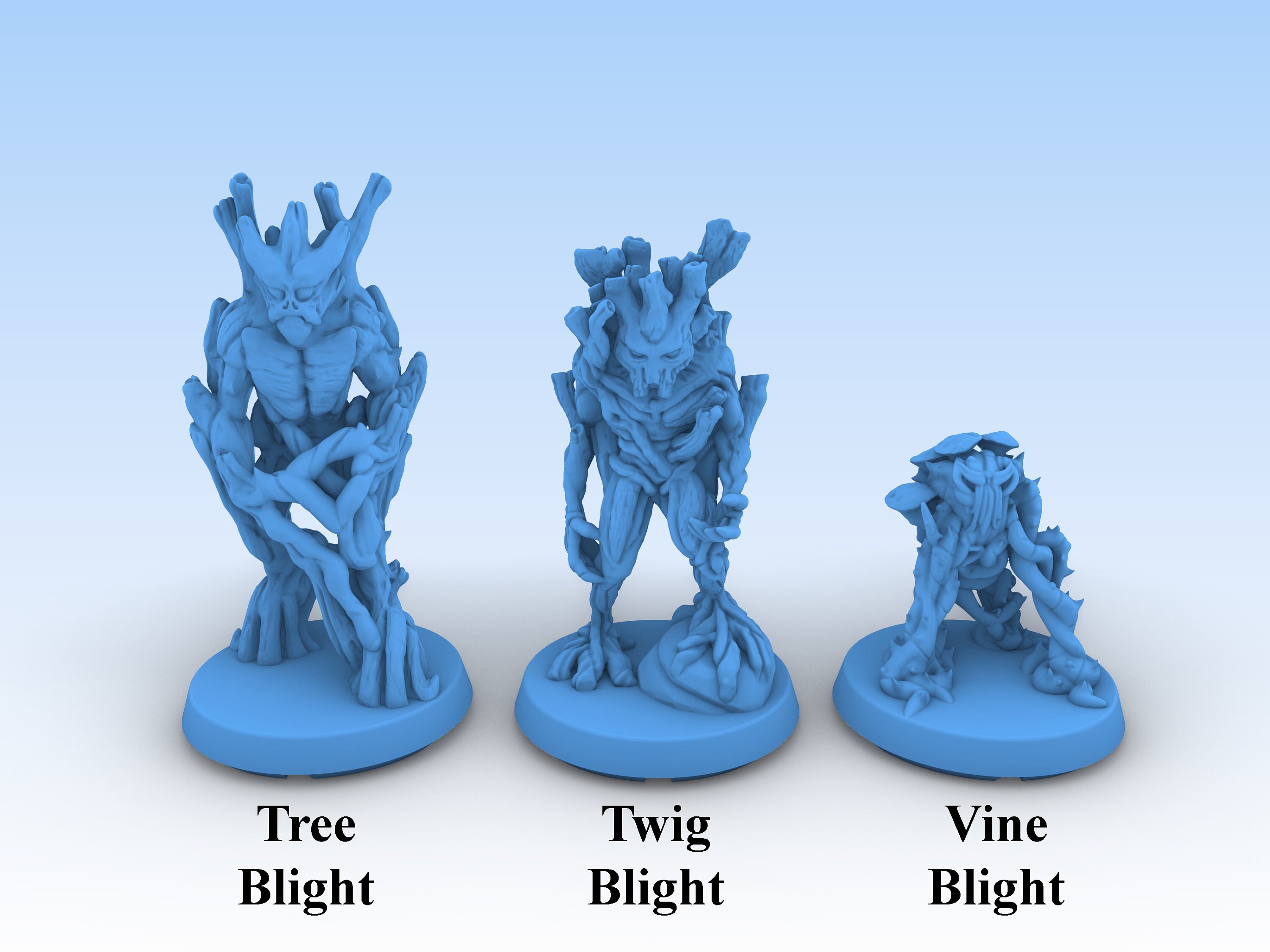 Plant Creatures, Blights, 28mm Resin Plant Miniatures Minis Pathfinder ...