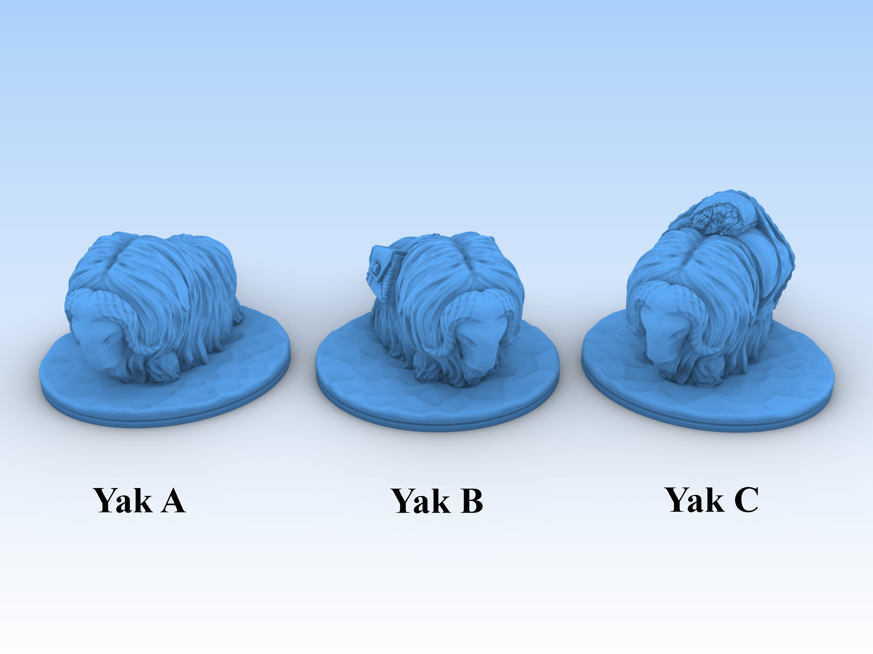 Yak 28mm Resin Animal Miniatures Minis Pathfinder RPG Tabletop Dnd ...