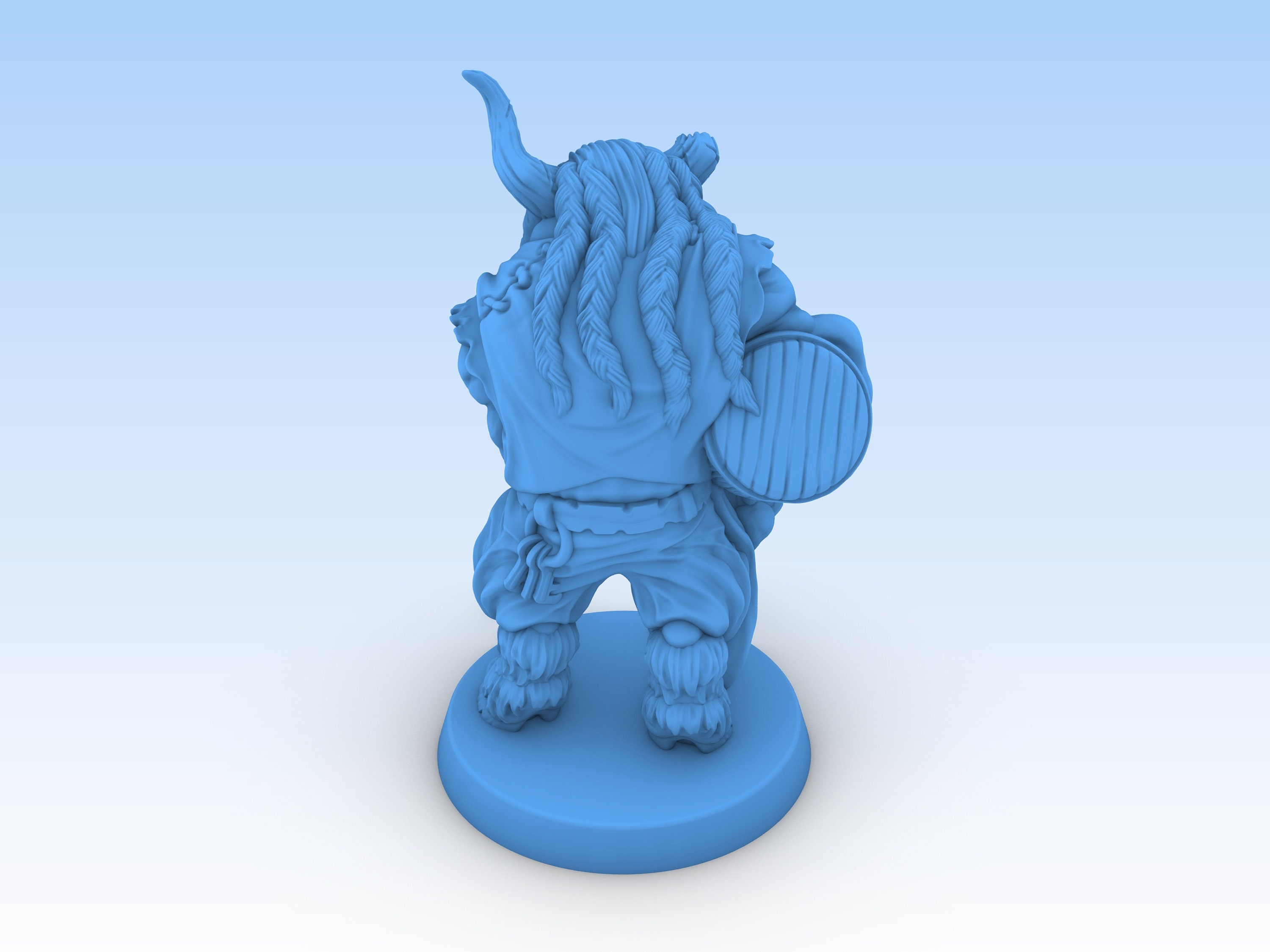 Minotaur Bartender 28mm Resin Humanoid NPC Miniatures Minis Pathfinder ...