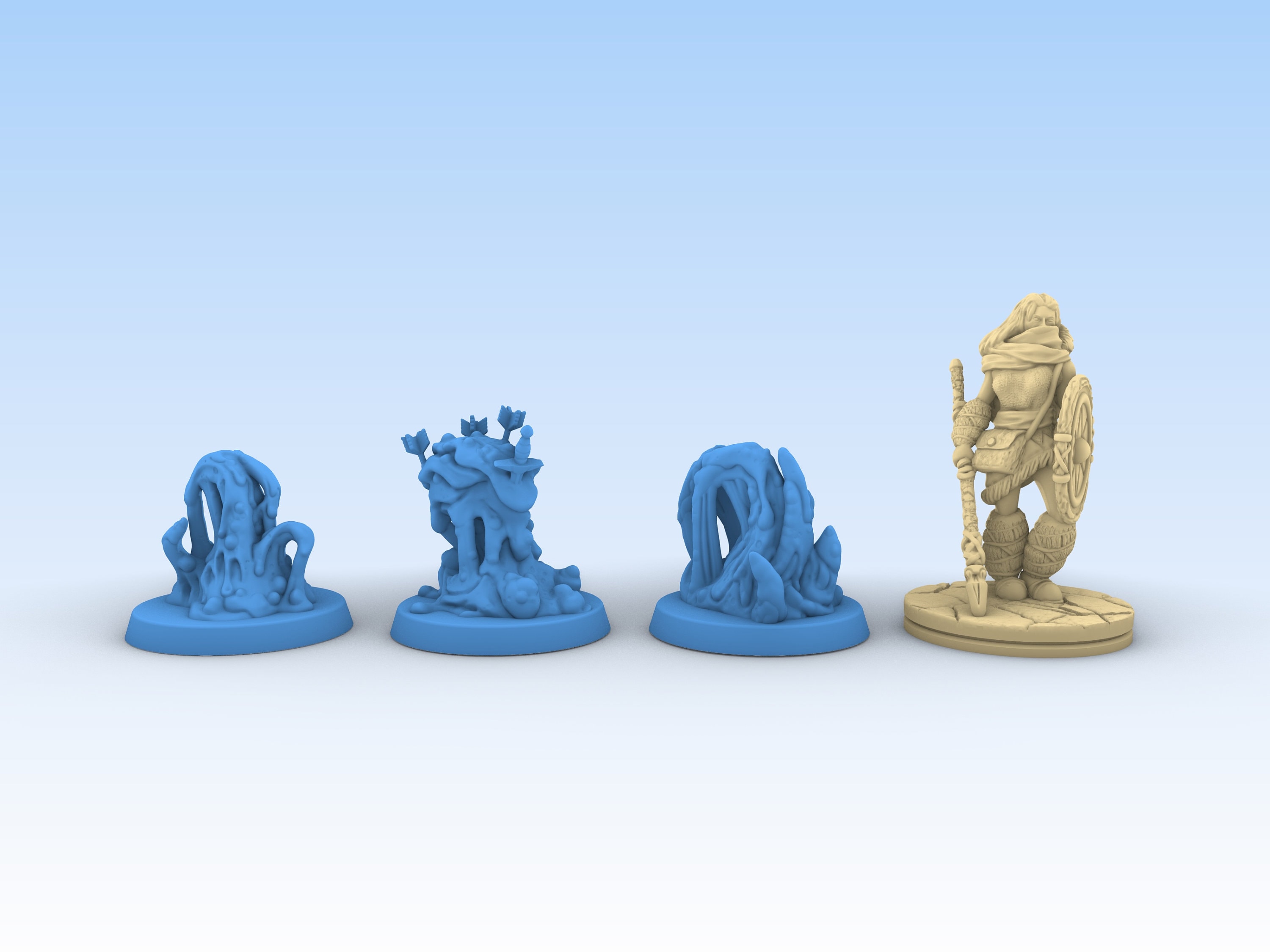 Ooze 28mm Resin Ooze Monster Miniatures Minis Pathfinder Rpg Tabletop Fantasy Gaming Etsy