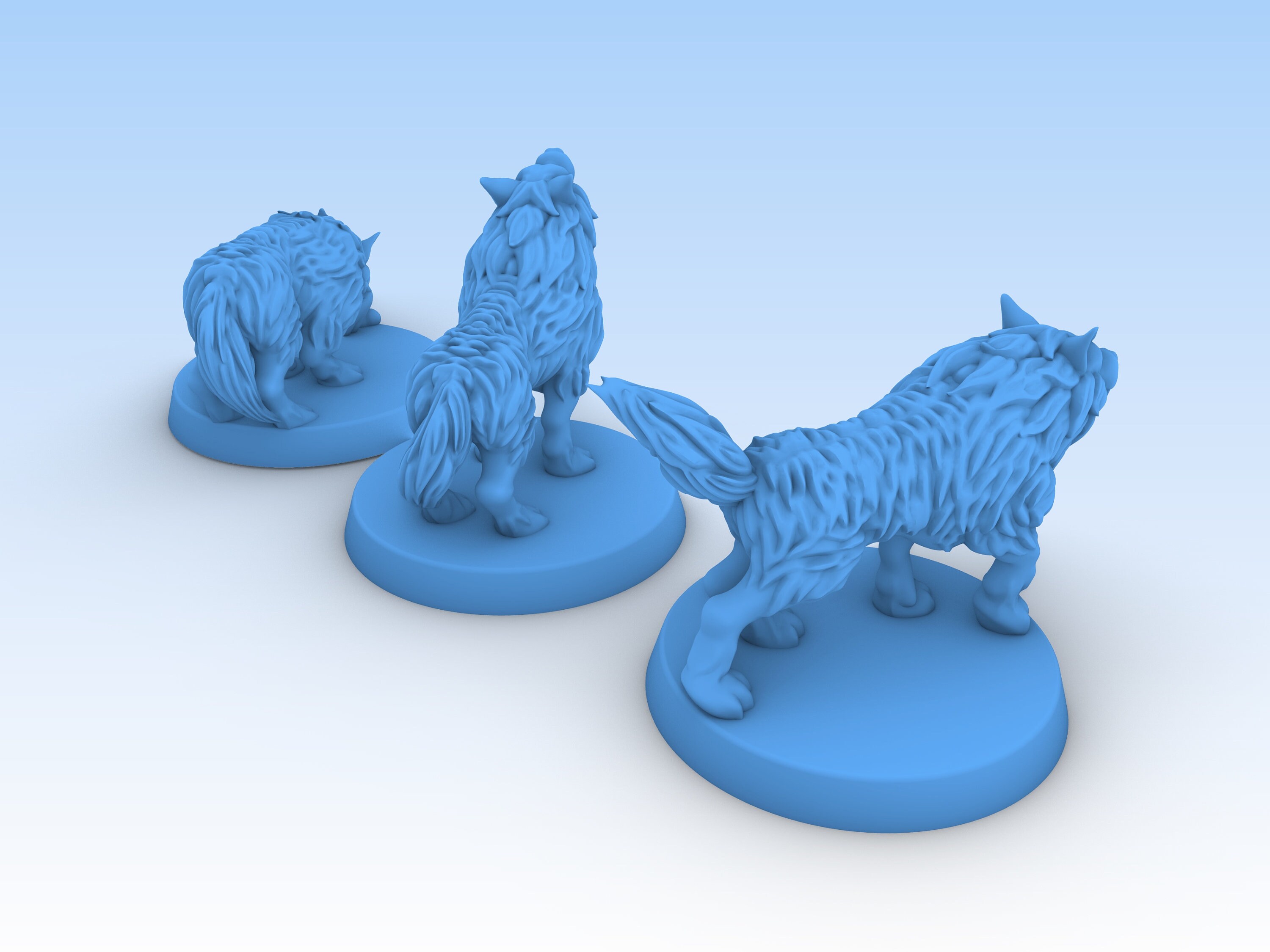 Wolf / Wolf Pack 28mm Resin Beast Miniatures Minis Pathfinder RPG ...