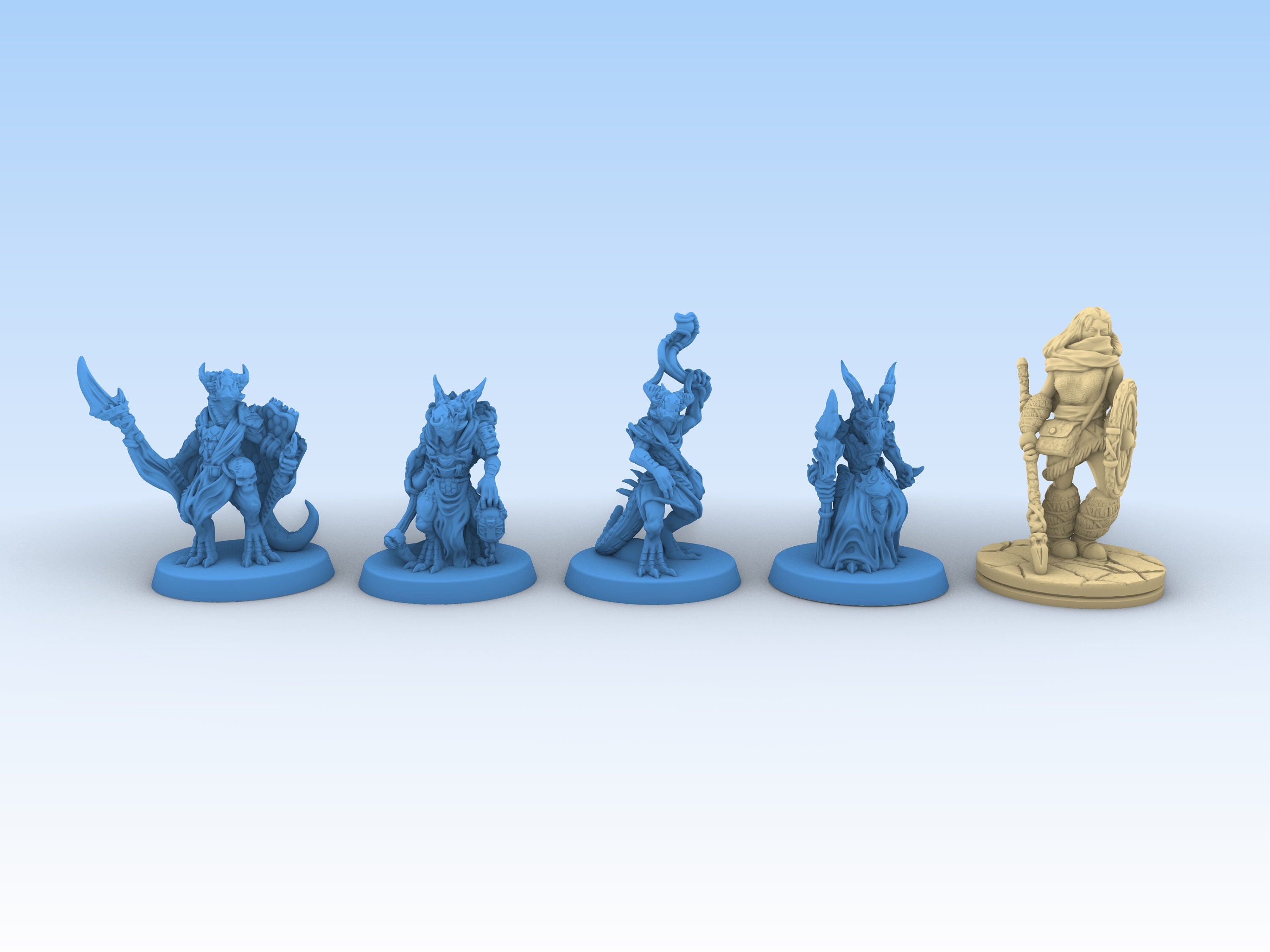 Kobolds 28mm Resin Draconic Humanoid Miniatures Minis Pathfinder RPG ...