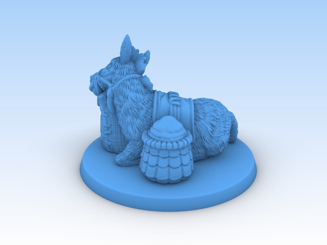 Donkey 28mm Resin Beast Miniatures Minis Pathfinder RPG Tabletop Dnd ...