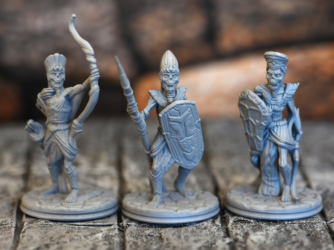 Mummy Warriors 28mm Resin Undead Miniatures | Minis | Pathfinder | RPG ...