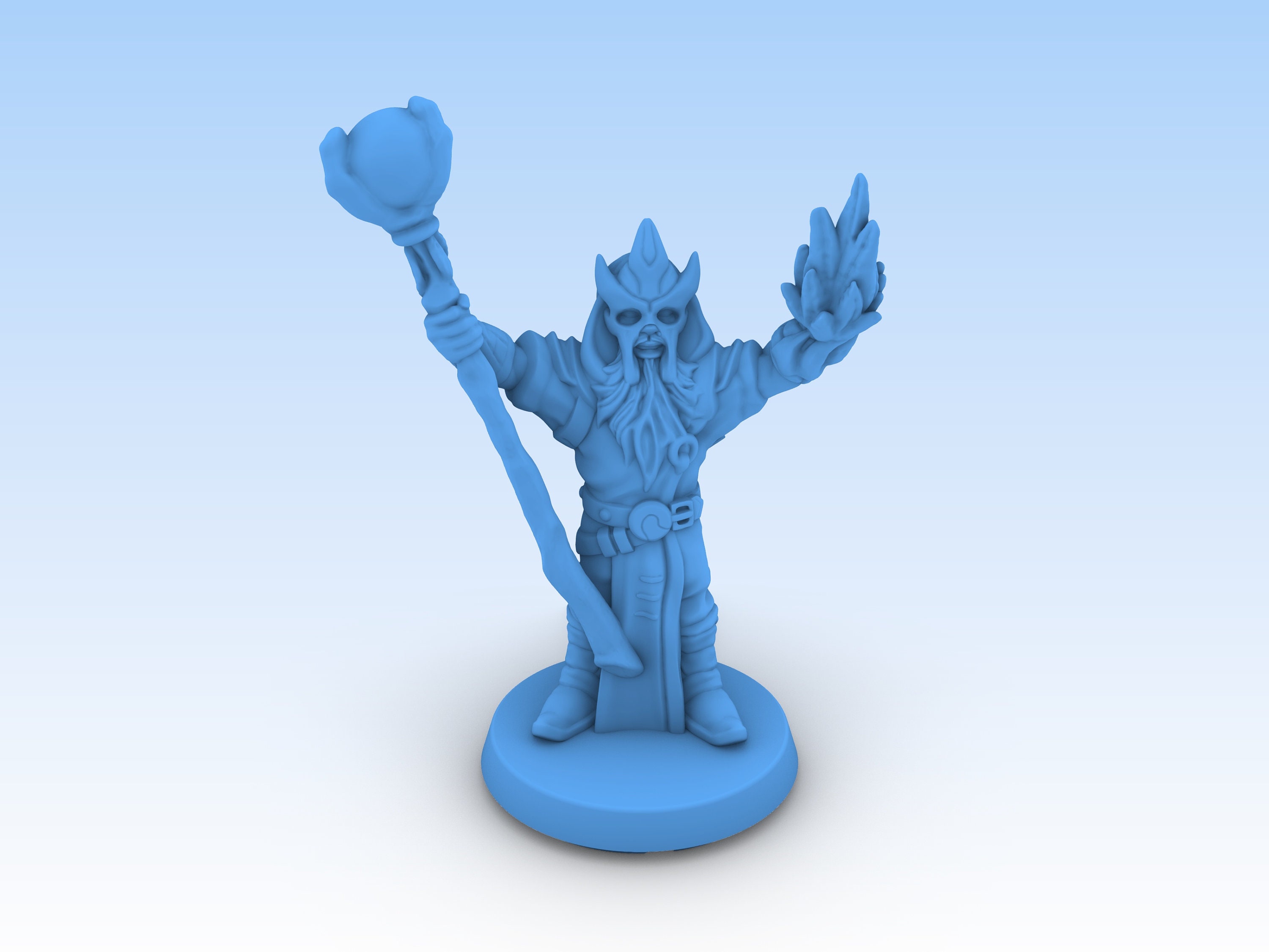 Wizard / Necromancer 28mm Resin Humanoid Miniatures Minis - Etsy