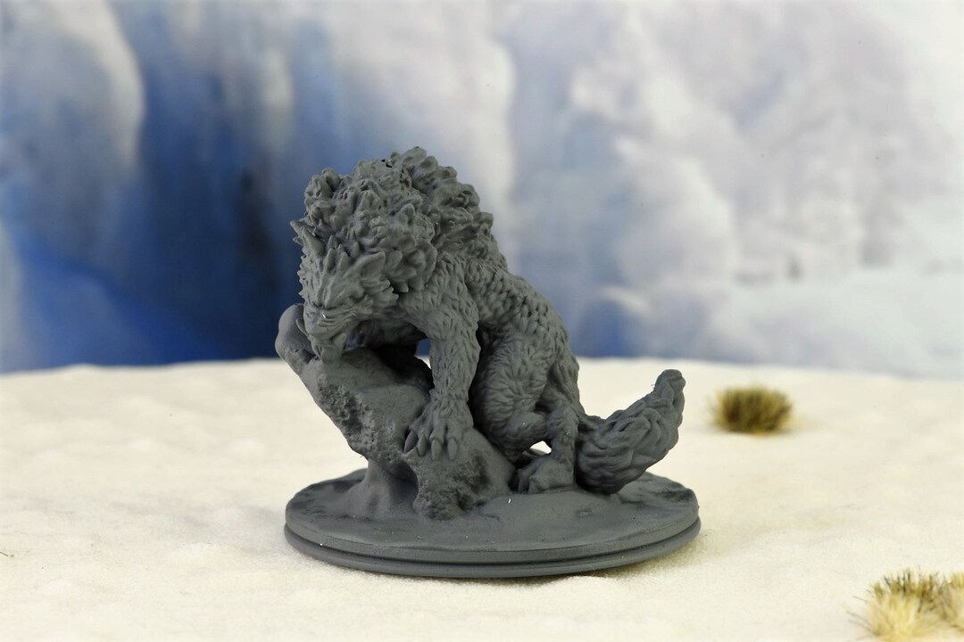 Wolf Large 28mm Resin Animal Miniatures | Minis | Pathfinder | RPG ...